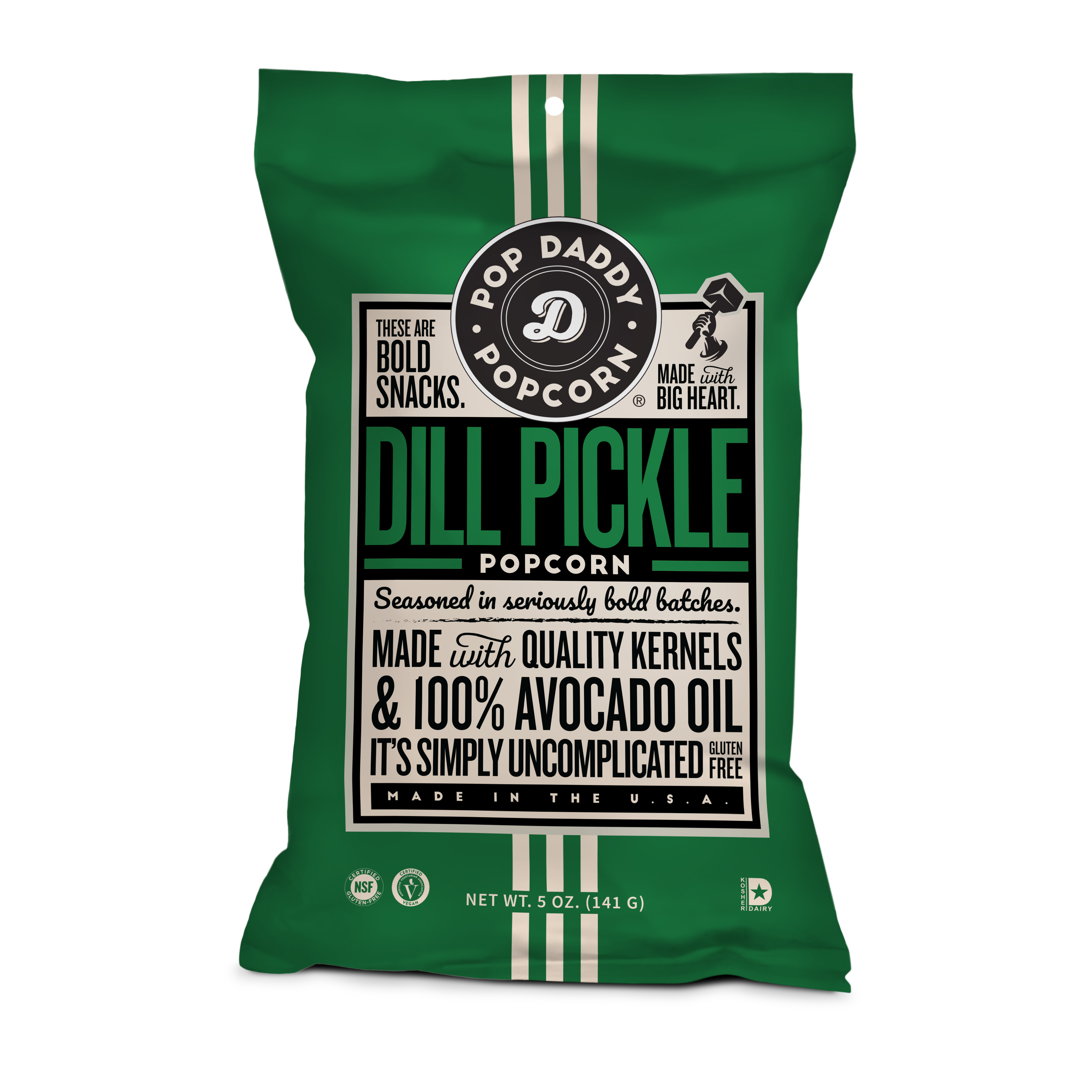 Dill Pickle Flavored Popcorn – Pop Daddy Snacks