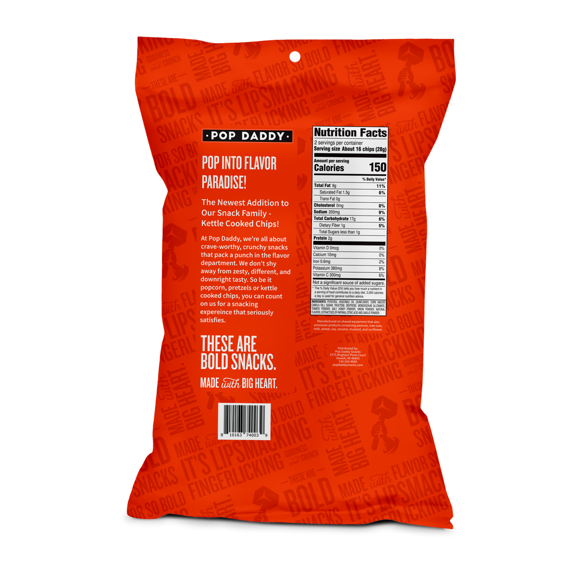 Mesquite BBQ Kettle Cooked Potato Chips – Pop Daddy Snacks